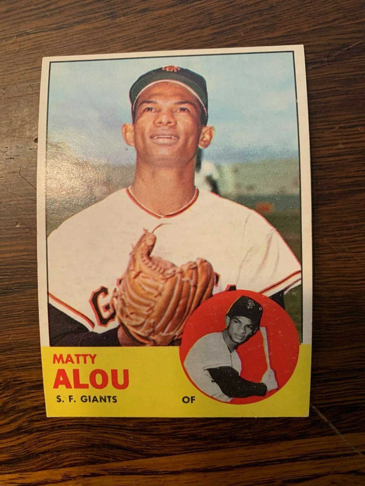 1963 TOPPS #128 MATEO MATTY ALOU SAN FRANCISCO GIANTS BASEBALL CARD NM ...