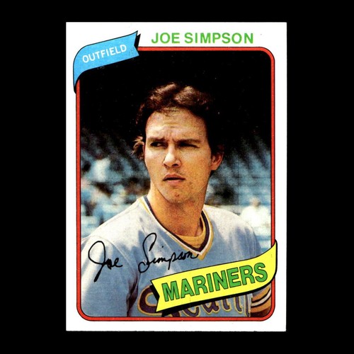 Joe Simpson 1980 Topps Seattle Mariners #637 R312H 37 | eBay