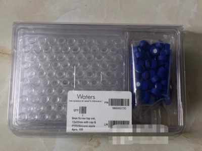 100PCS NEW FIT FOR Waters Sample Bottle with Screw Lid 2mL 186000272C ...