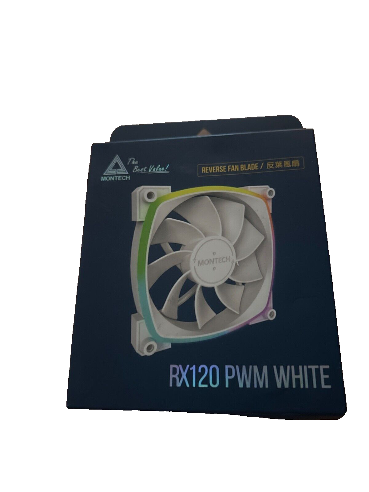 Montech RX140 PWM ARGB Reversed Fan Blade 1600PWM Durability Silent ...