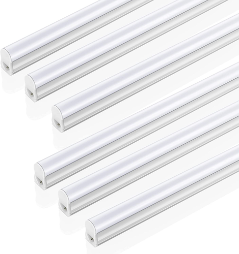 (6 Pack) SUNLINKCO 4FT T5 LED Integrated Fixture, 6500K,20W,2300Lm ...