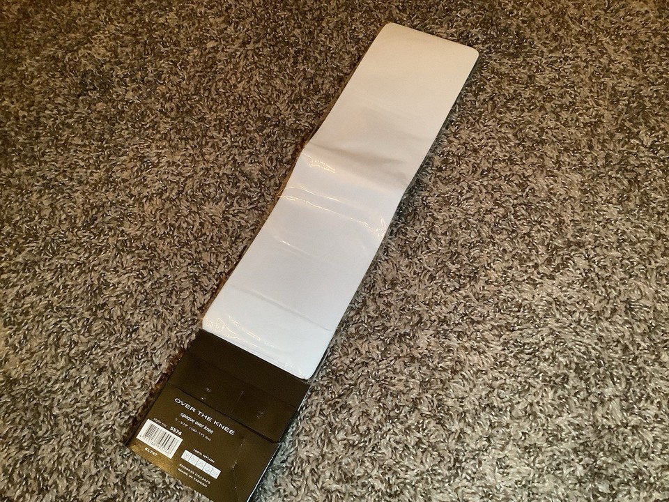 Music Legs over the knee stay up stockings, color white, One Size | eBay