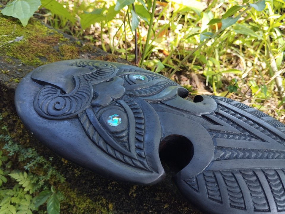 Wahaika – Hand Carved Maori Warrior Club | 42cm Traditional Wooden ...