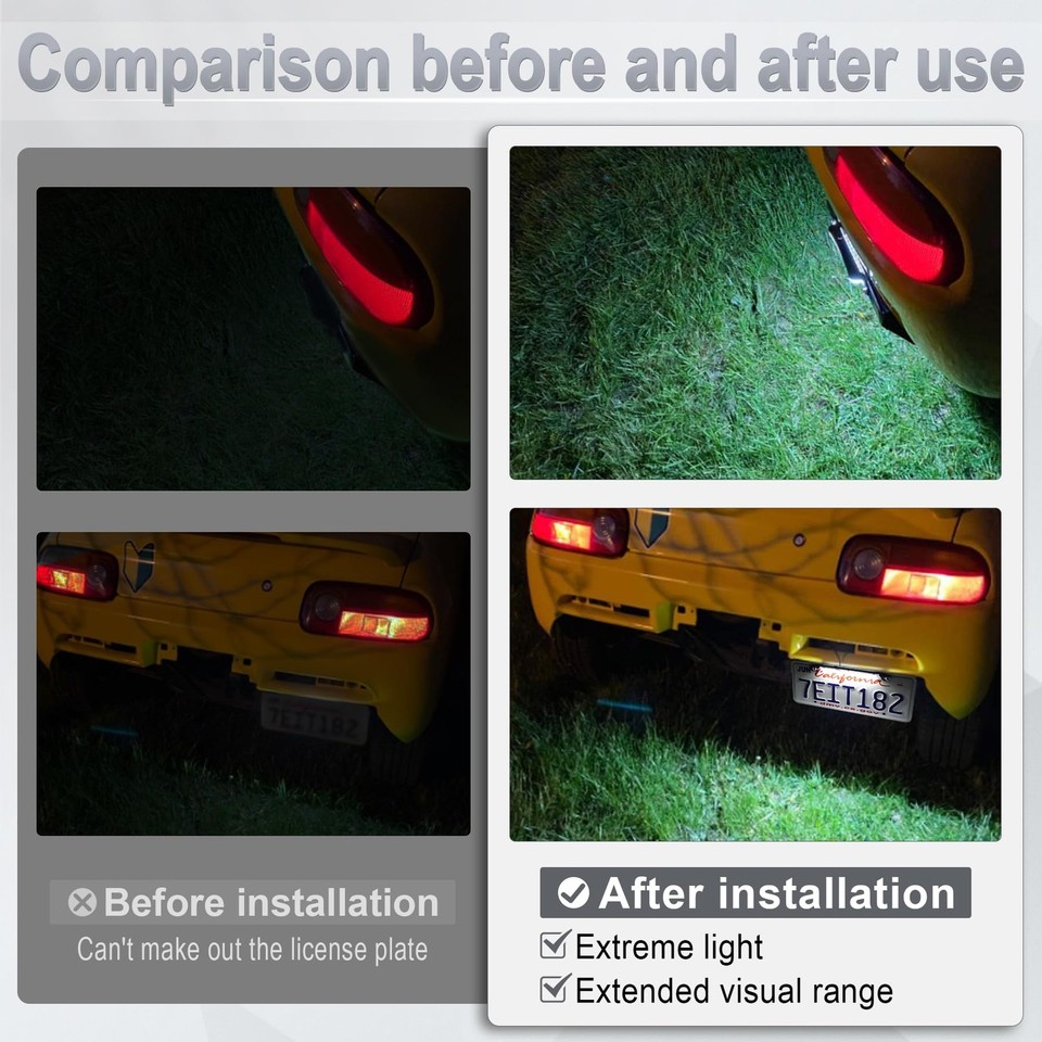 LivTee License Plate LED Light, Extremely Bright Assembly for Trailer ...
