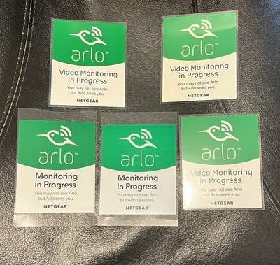 Lot of 5 New Netgear Arlo Monitoring Window Sticker Only | eBay