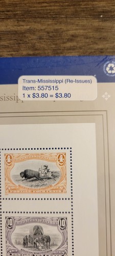 1998 Bi-color Re-Issue of the 1898 Trans Mississippi Stamp Designs ...