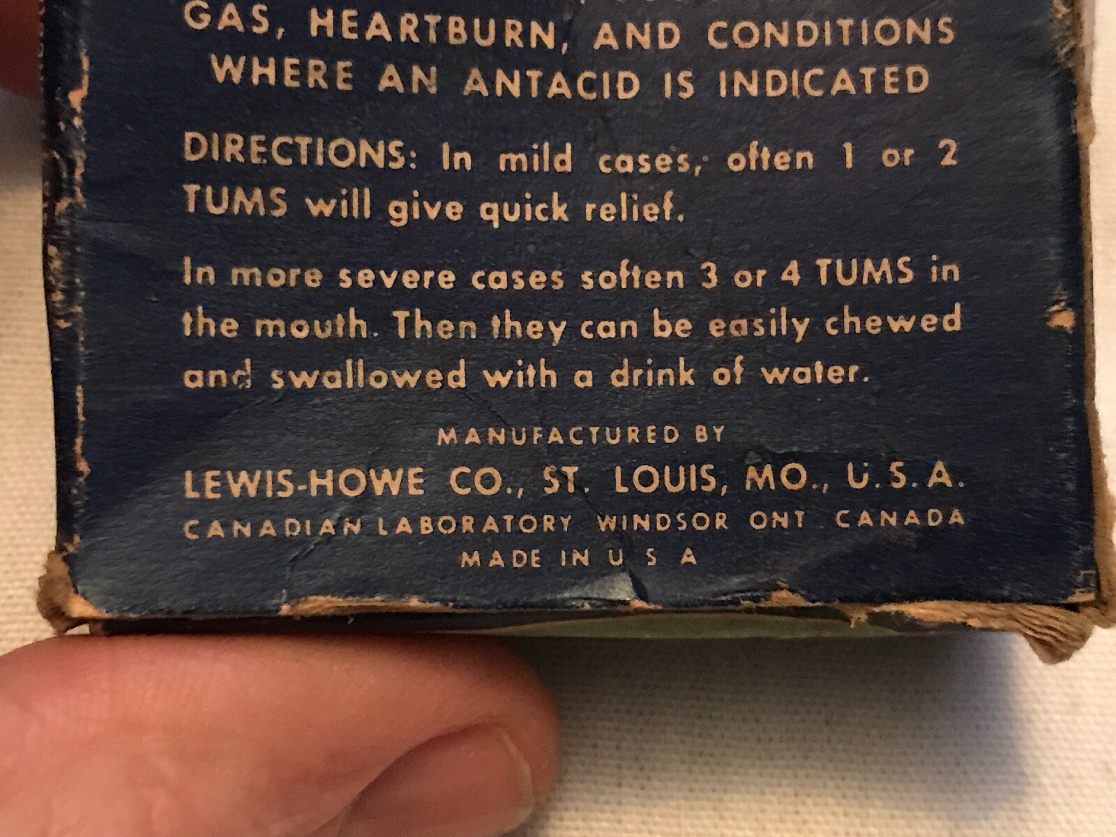 TUMS Vintage Advertising 3 Rolls Original Box | eBay