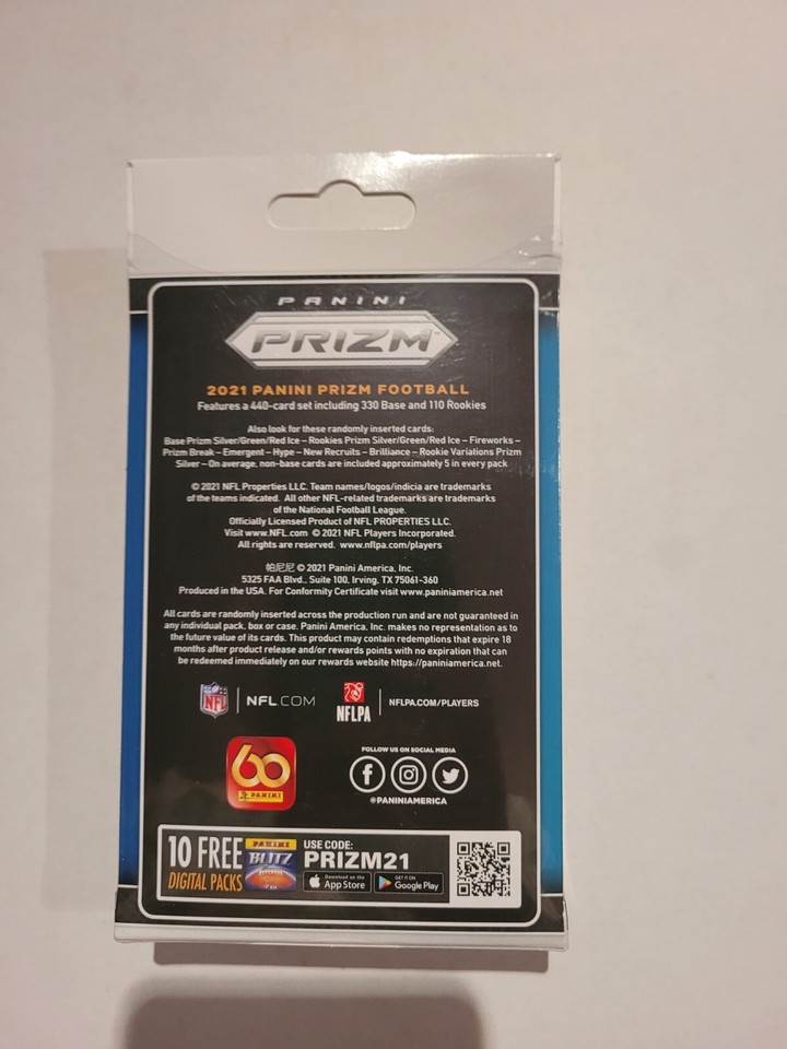 Panini 2021 Prizm Football Hanger Box - 20 Cards | eBay