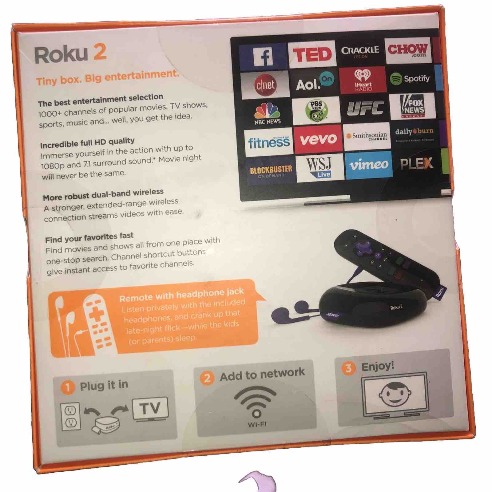 Roku 2 (3rd Generation) Media Streamer 2720X - Black for sale online | eBay