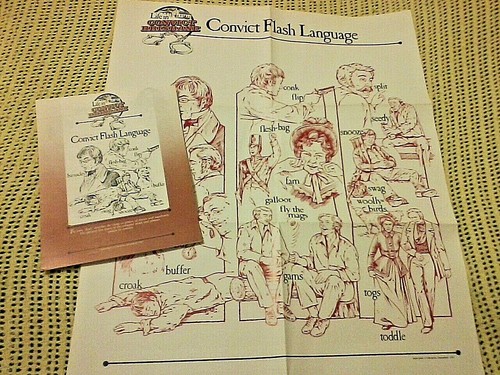 LIFE IN CONVICT BRISBANE - CONVICT FLASH LANGUAGE POSTER & ATTACHMENT ...