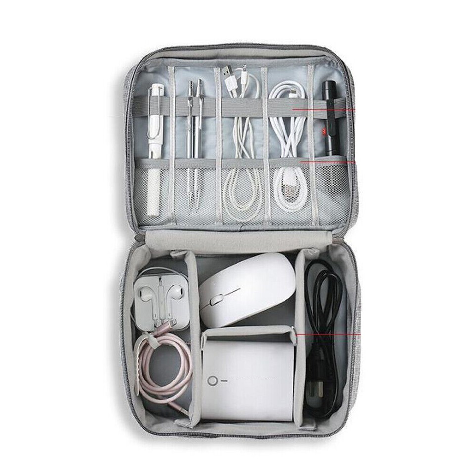 Travel Cable Storage Case Electronic Accessories Charger USB Drive ...