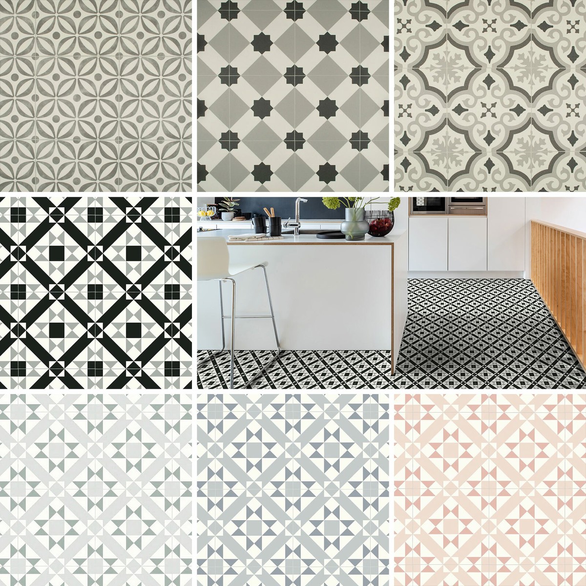 Vinyl Floor Tiles Retro Patterns | Floor Roma