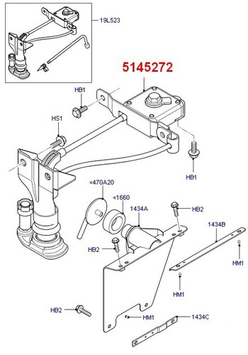 Genuine Spare Wheel Carrier Mechanism Holder For Ford Transit Connect ...