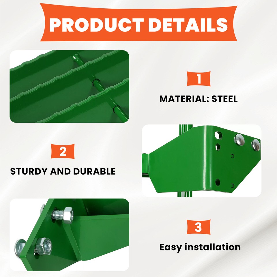 Tractor Steps KOJEM Green Steel Step Kit For John Deere Tractors – Left ...