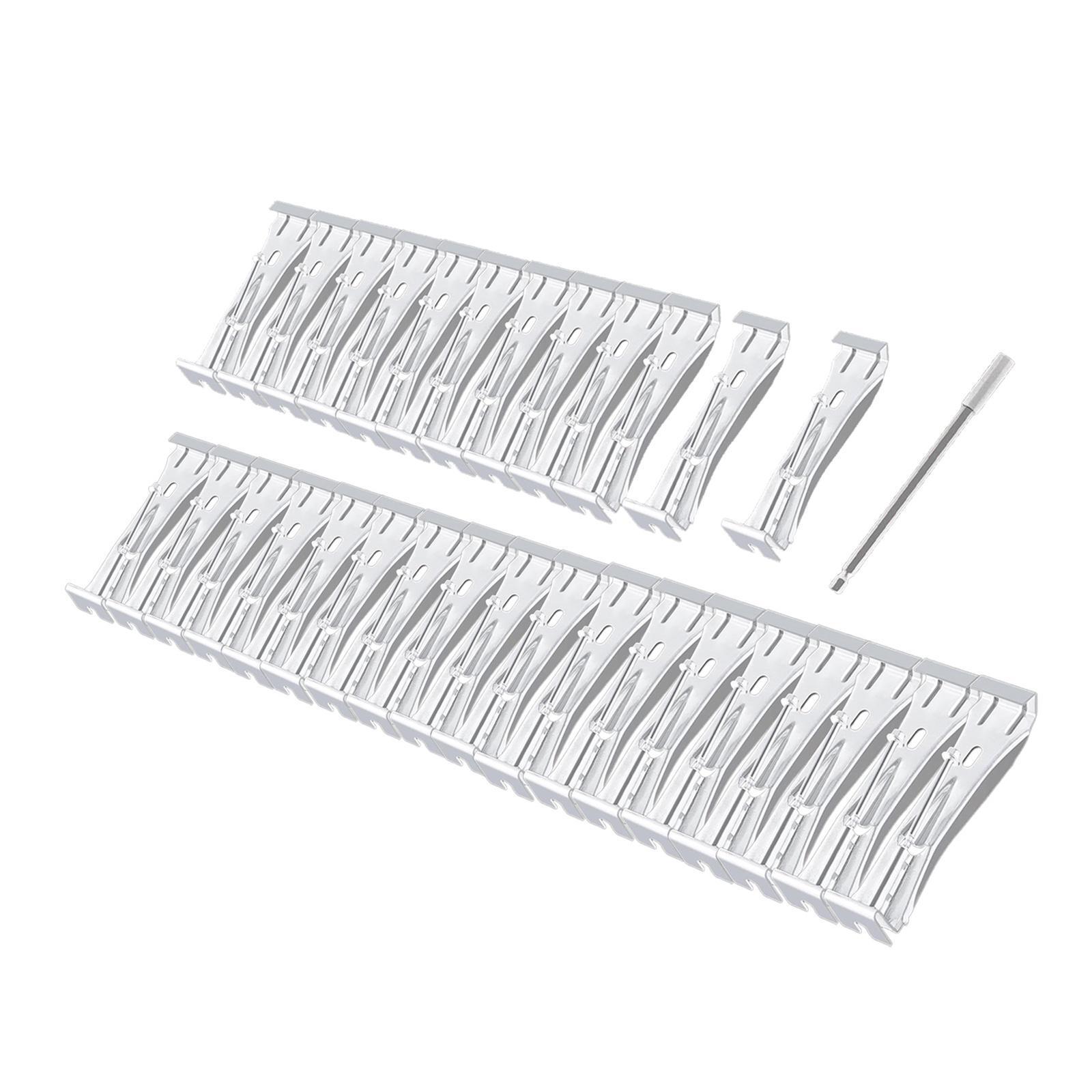 5 inch Gutter Clips Hidden Gutter Bracket Aluminum Alloy Rust Resistant ...