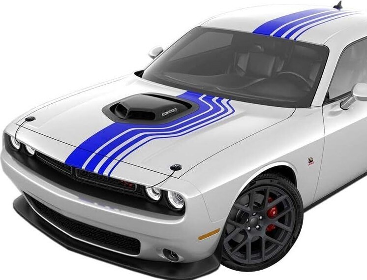 Shakedown Shaker Stripes For Challenger Dodge Decal Sticker GT R/T ...