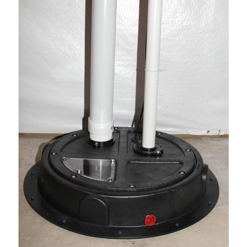 Radon Mitigation Basin Cover Universal Gas Tight Lid Retrofit Sump ...