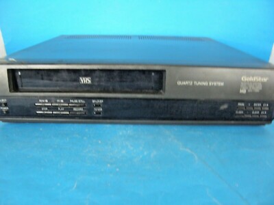 GOLDSTAR VHS VIDEO CASSETE PLAYER CATV/122CH QUARTZ TUNING SYSTEM-USED ...