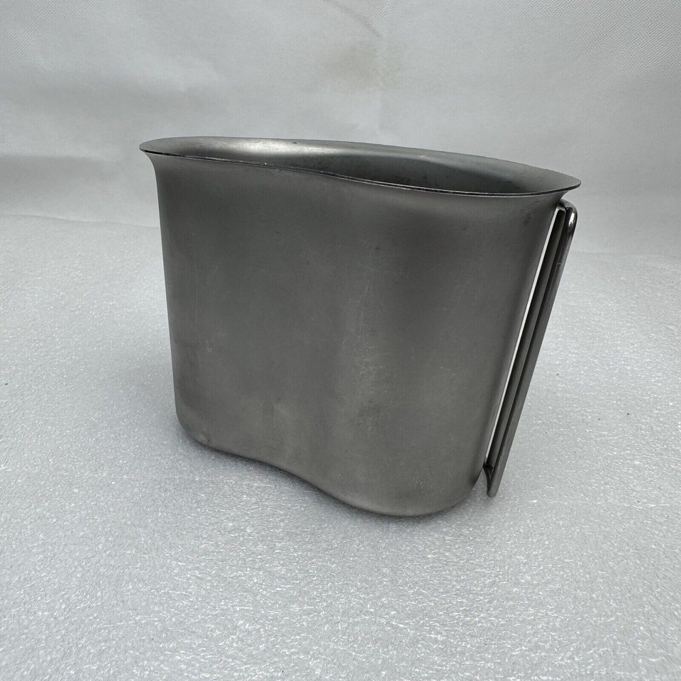 US Military Surplus USGI Stainless Steel 1 Qt Canteen Cup Made in USA ...