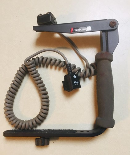 Stroboframe Professional Flash Bracket w/Nikon AF SC-17 Ext Sync Cord ...