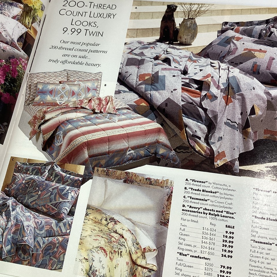 Florida Catalog Miami Burdines 1992 Beachcore White Polo Fieldcrest ...