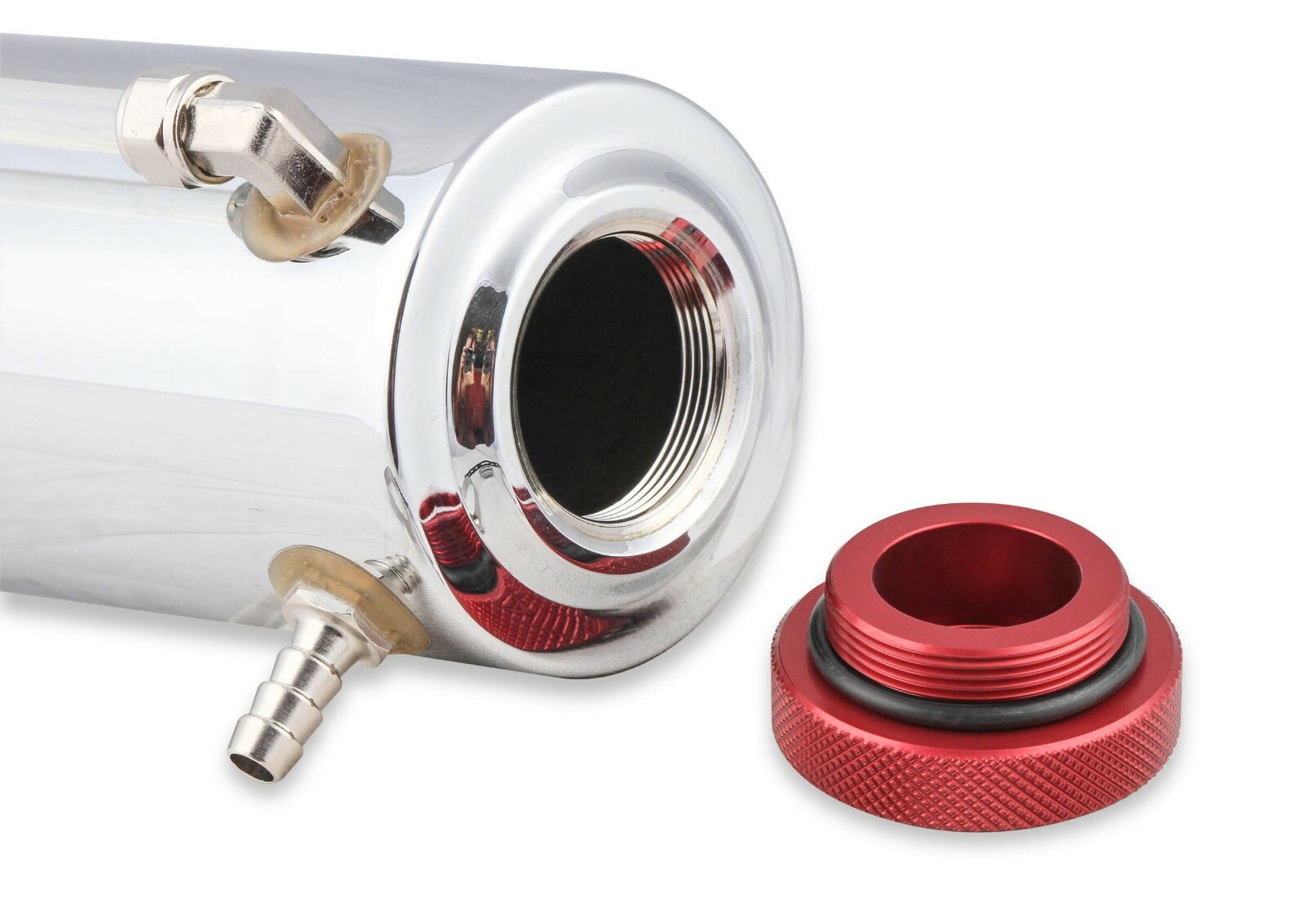 Mr. Gasket 9135 Polished Aluminum Radiator Fluid Reservoir / Recovery ...