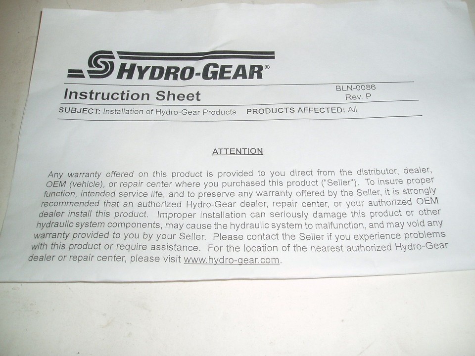 ~2 PK. HYDRO GEAR TRANSAXLES LH & RH, TORO 119-3350,119-3351 | eBay