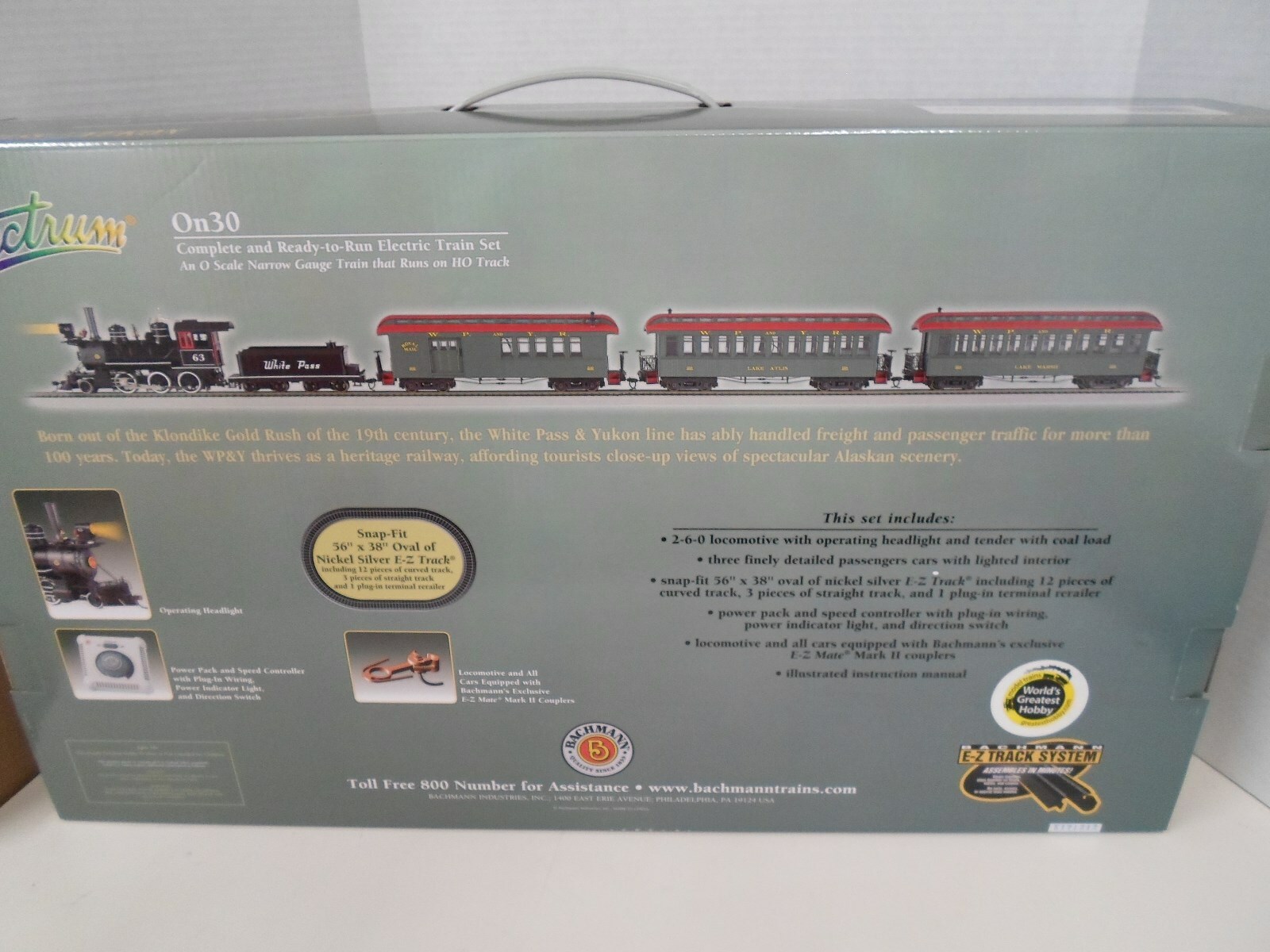 Bachmann 25024, On30 White Pass & Yukon Train starter set | eBay