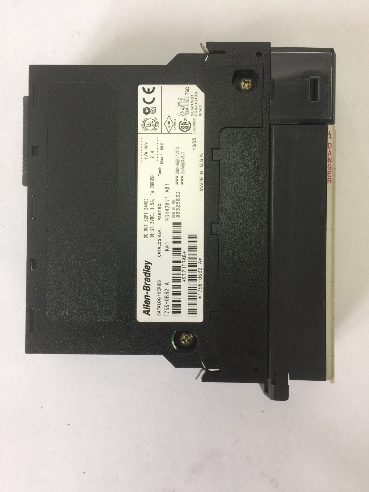 ALLEN BRADLEY 1756-0B32 DC OUTPUT SER A REV K01 DC OUT 32PT 24VDC | eBay