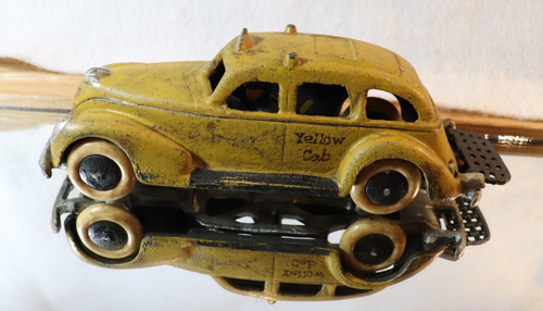 VTG 1980`S NEW OLD STOCK ARCADE REPRODUCTION CAST IRON TAXI CAB ...