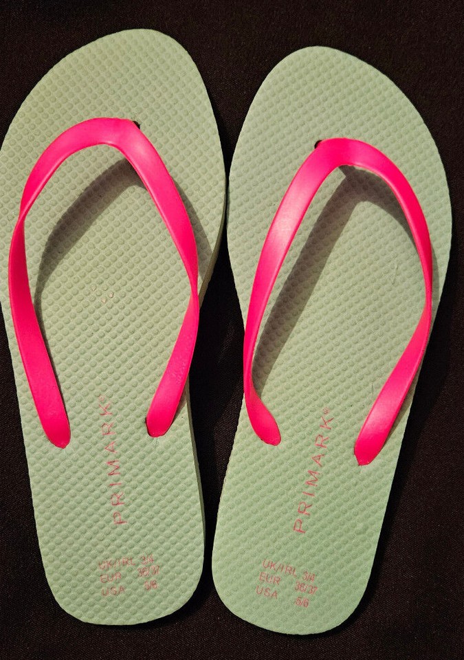 FLIP FLOP FOAM BNWT PRIMARK STRAPPY TOE POST SANDALS FLATS SLIP ONS ...