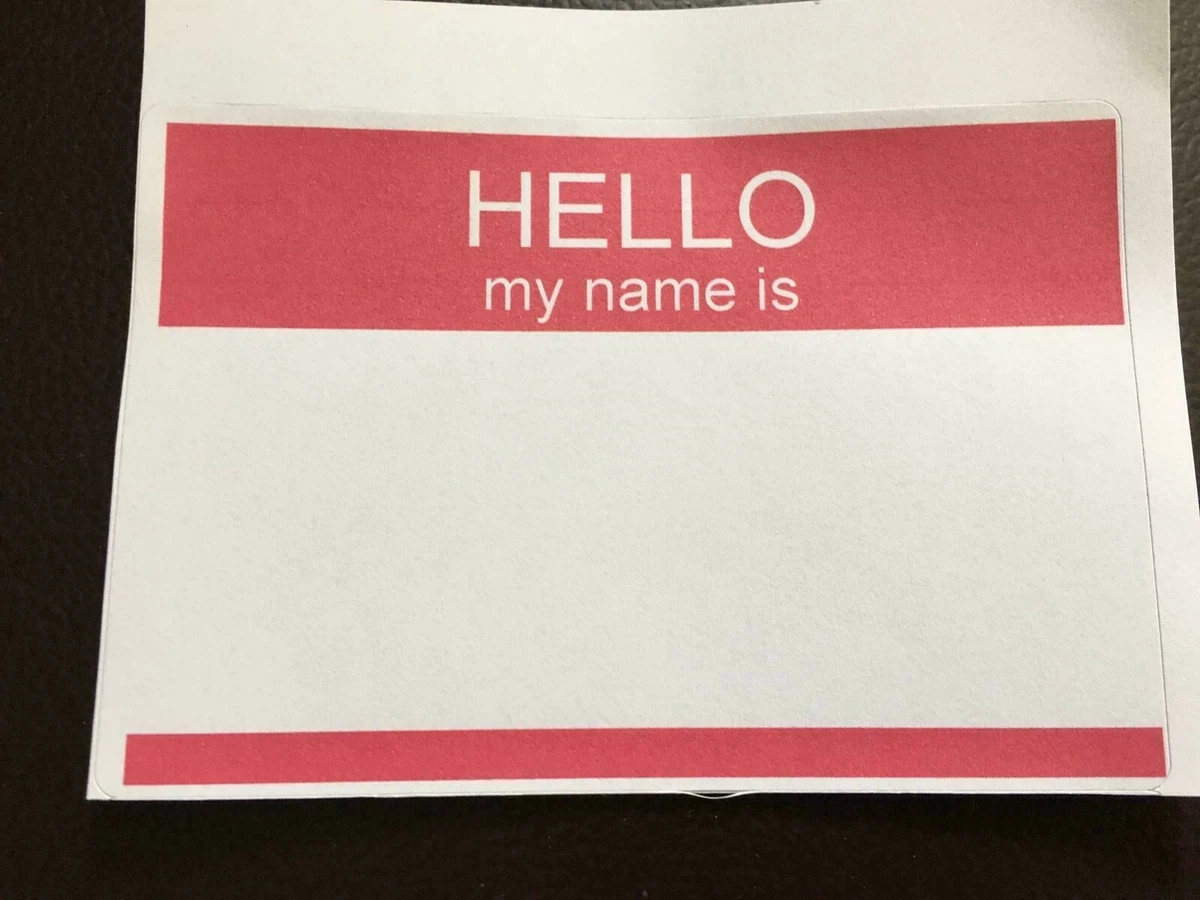 Hello My Name Is Pink