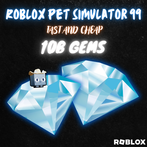 Roblox Pet Simulator 99 Gems (Pet Sim99 PS99) 💎CHEAPEST | 10 BILLION ...