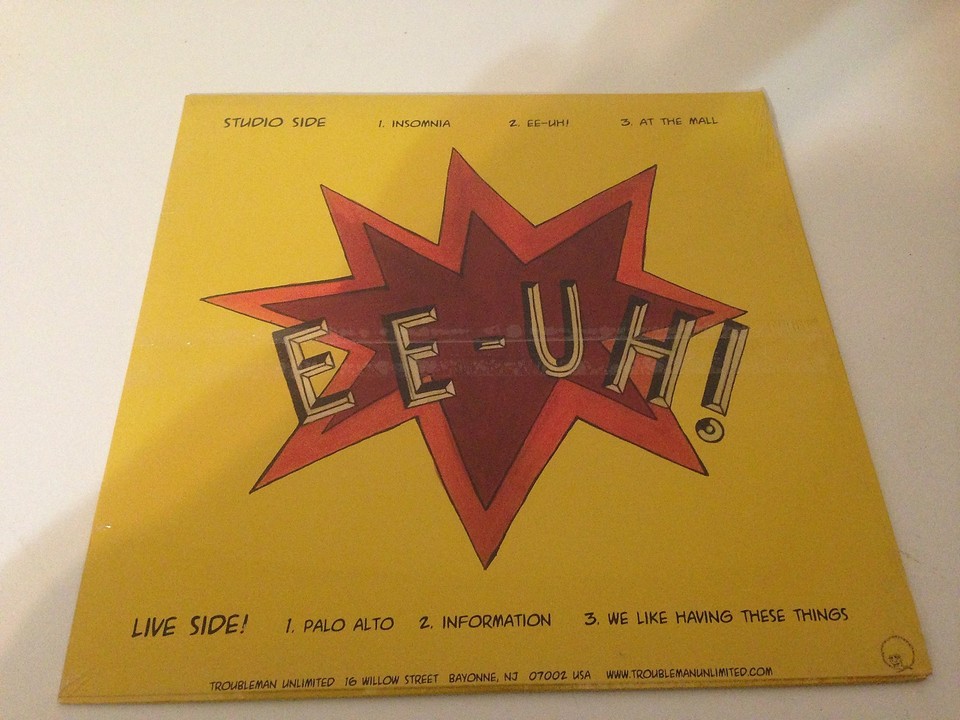 Numbers Ee-Uh! 12" EP Vinyl LP Record non lp songs! Indie Punk Rock ...