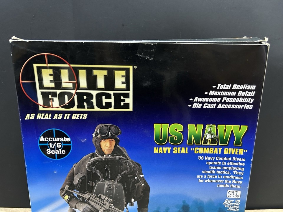 Elite Force 2002 Bluebox US Navy Seal Combat Diver 1/6 Scale Figure ...