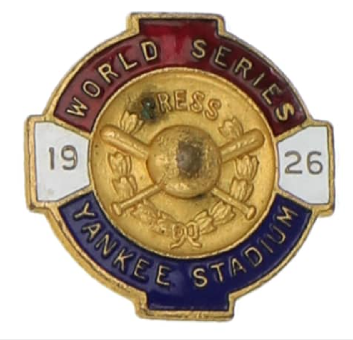 1926 Yankee Stadium World Series Press Pin | eBay