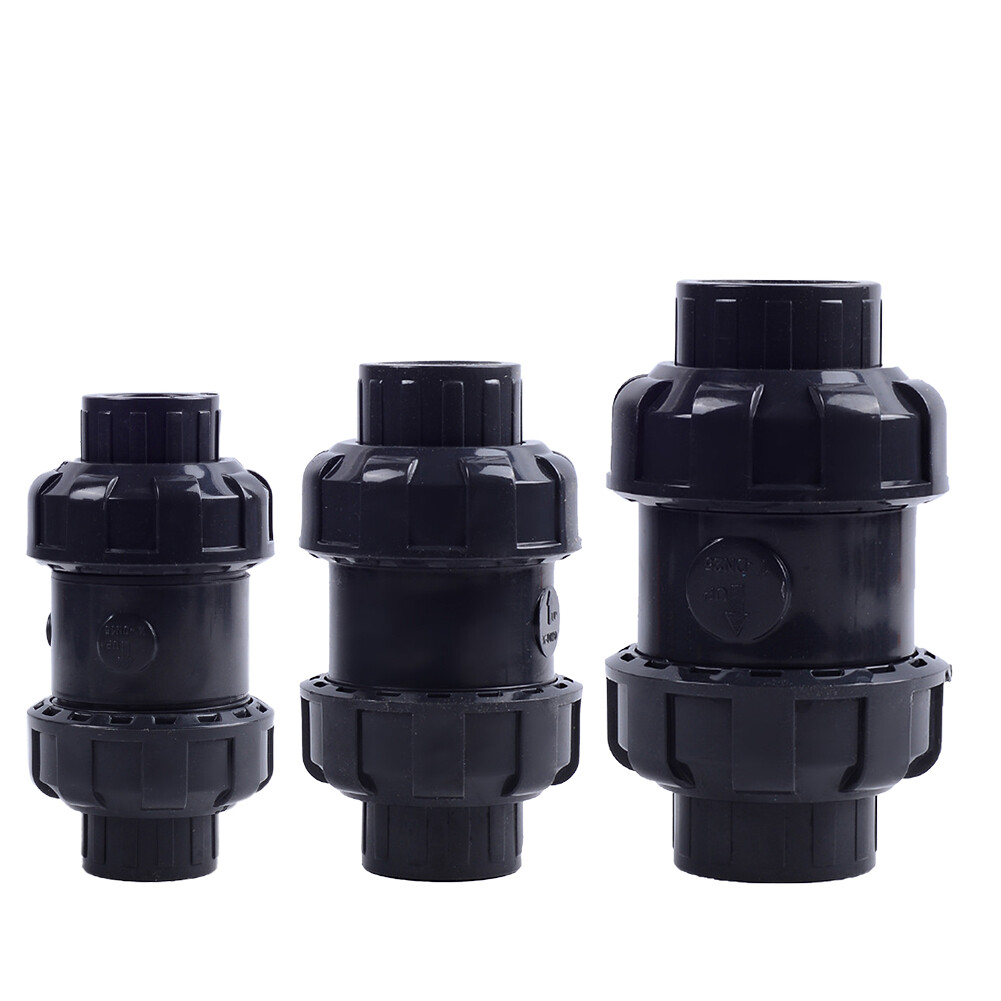 Fluid Systems UPVC Check Valve Black Non Return Double Union Excellent ...