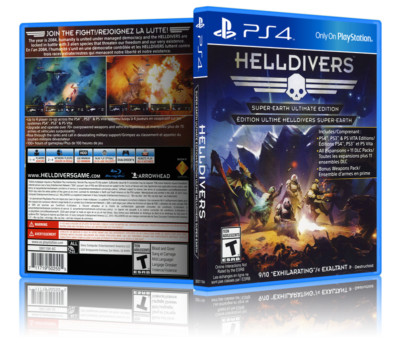 Helldivers: Super-Earth Ultimate - Replacement PS4 Cover and Case. NO GAME!! | eBay