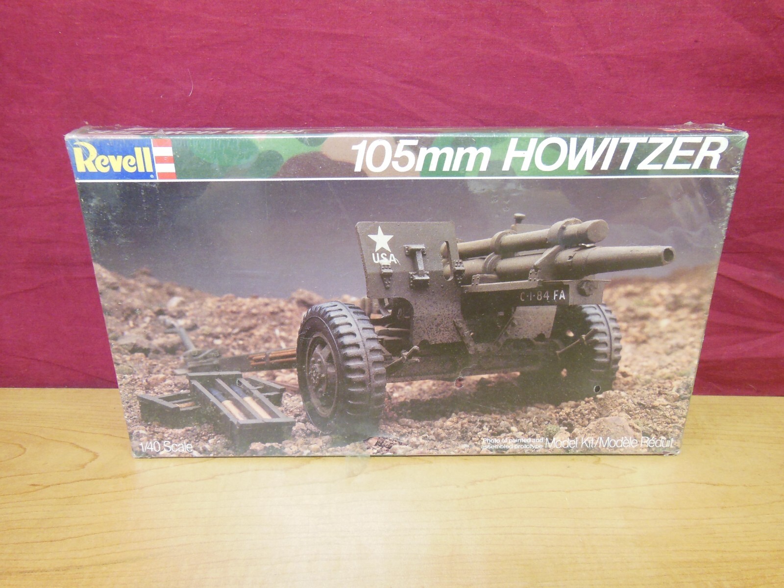 1983 REVELL WW2 US 105MM Howitzer Model Kit 8301 1:40 Scale **New ...