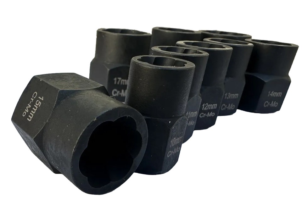 19pcs Stud Bolt Screw Extractor Easy Out Bit &Twisted Socket Removing ...