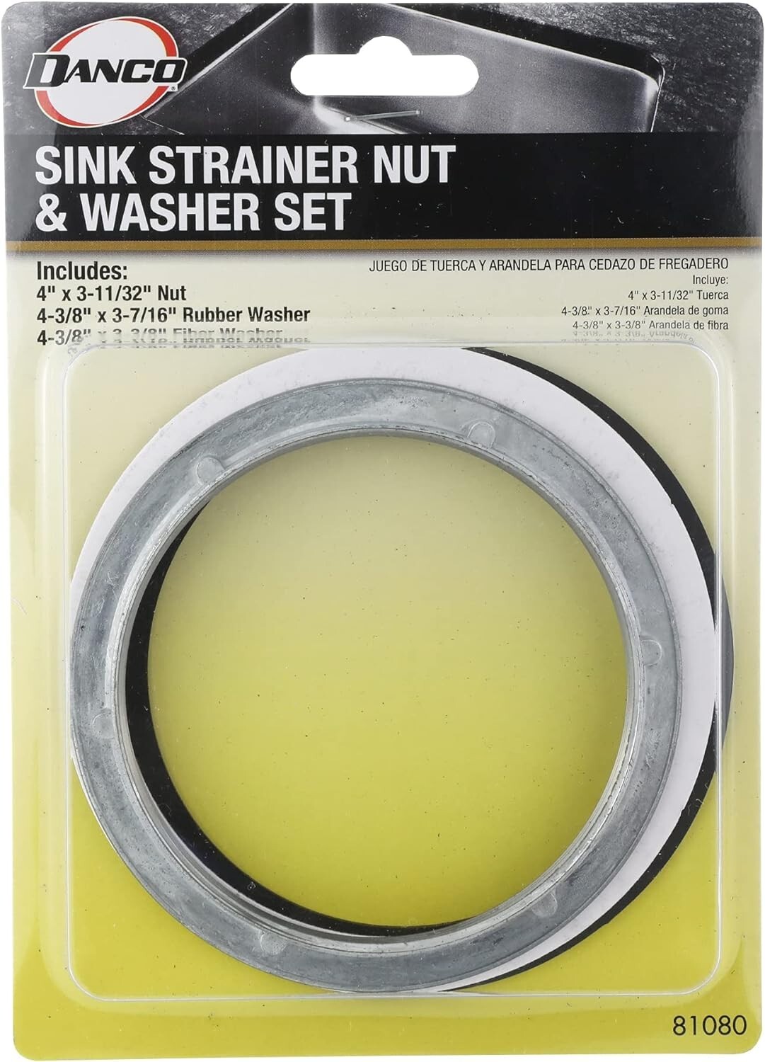 Danco 81080 Kitchen Sink Strainer Nut and Washer for sale online | eBay