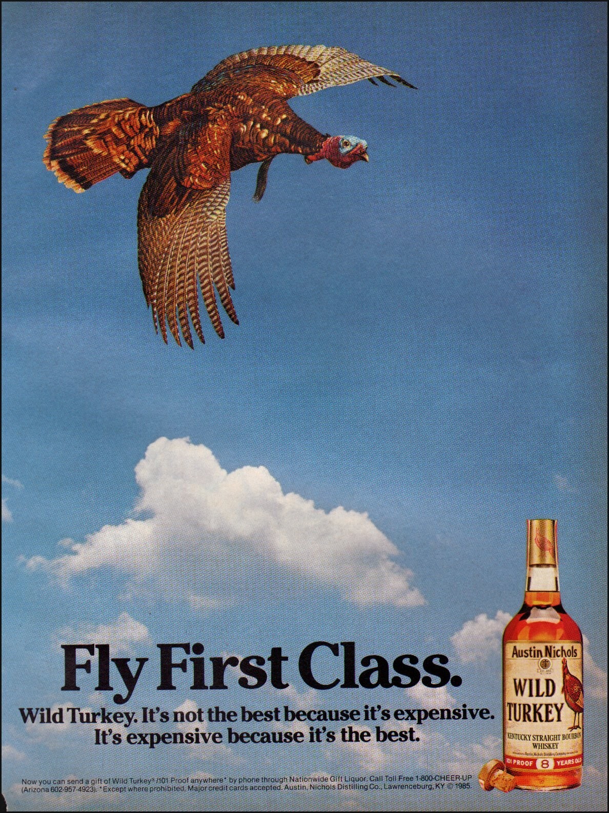 1985 Vintage ad Wild Turkey Kentucky Straight Bourbon Whiskey Art 08/21 ...
