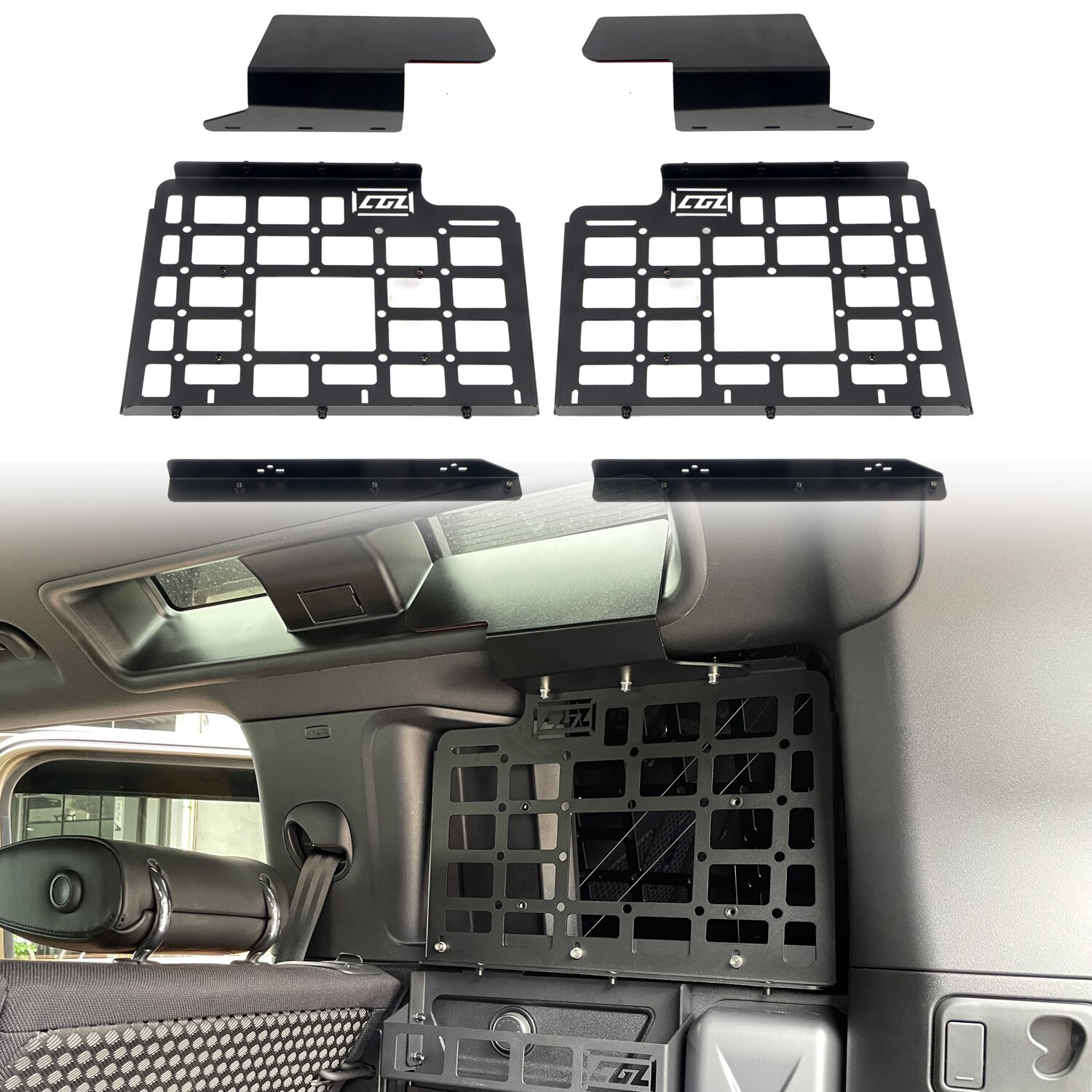Trunk Side Window Cargo Shelf Storage Rack for Land Rover Defender 110 ...
