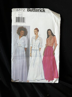 Butterick Pattern 6572 Women’s Formal Skirt Top Sizes 6-10 New Uncut | eBay