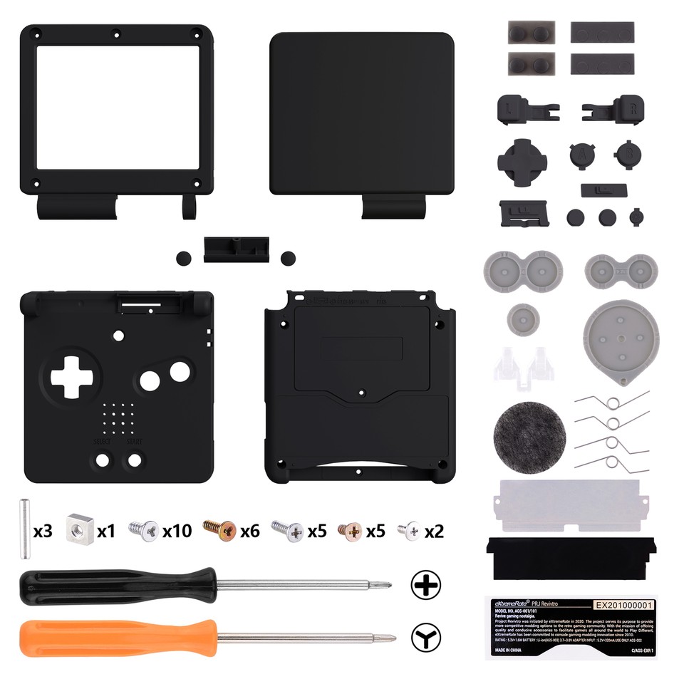 IPS GBA SP Upgraded Housing Shell Buttons Replacement Kit for Gameboy ...