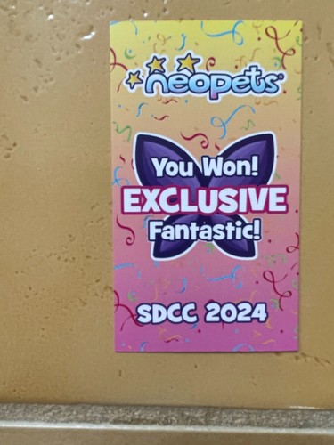 SDCC 2024 Exclusive Neopets Game Prize at Grundo's Warehouse Code Card ...