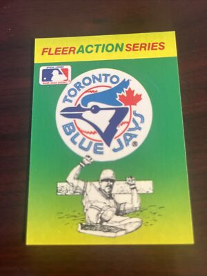 1990 Fleer Toronto Blue Jays Action Series Sticker | eBay