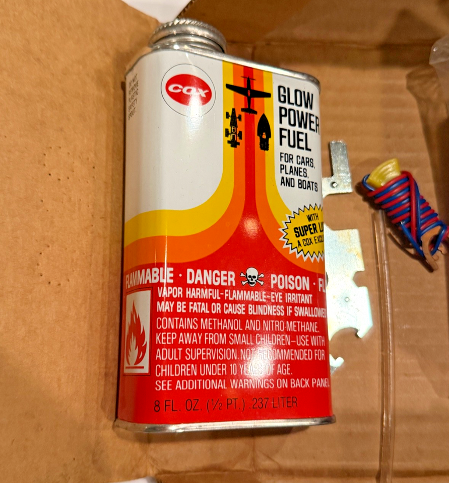 COX AIRPLANE F-15 FALCON TETHERED GAS POWERED RC PLANE VINTAGE UNFLOWN ...