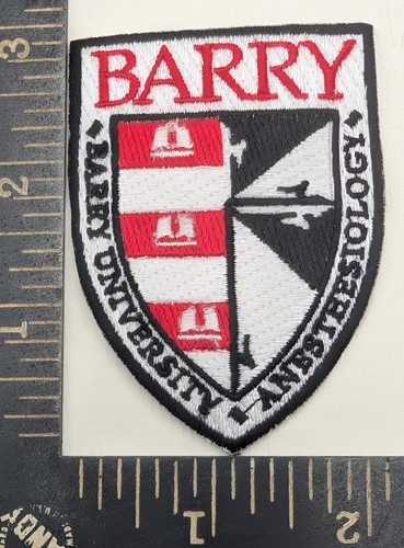 Barry University Anesthesiology Patch School Crest Red Black White ...