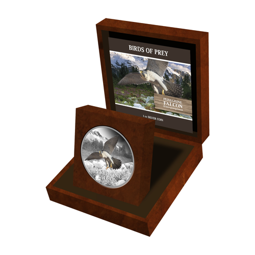 Birds of Prey - Peregrine Falcon 1oz .999 Fine Silver Proof Coin | eBay